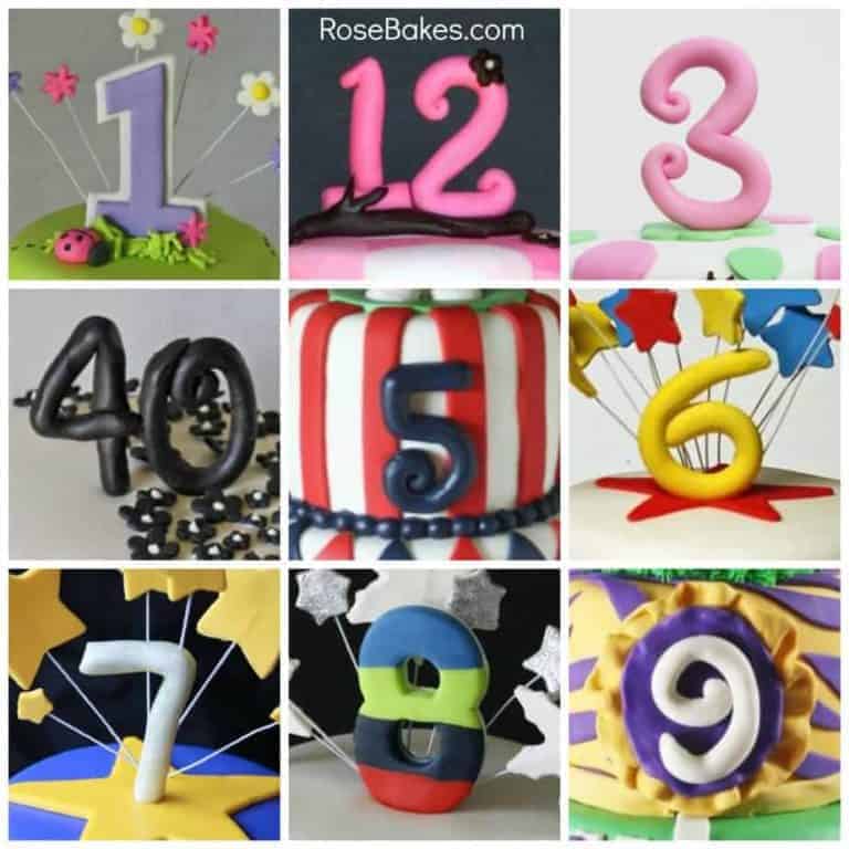How to Make Fondant Number Cake Toppers