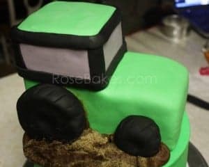 How to Make a Tractor Cake Picture Tutorial
