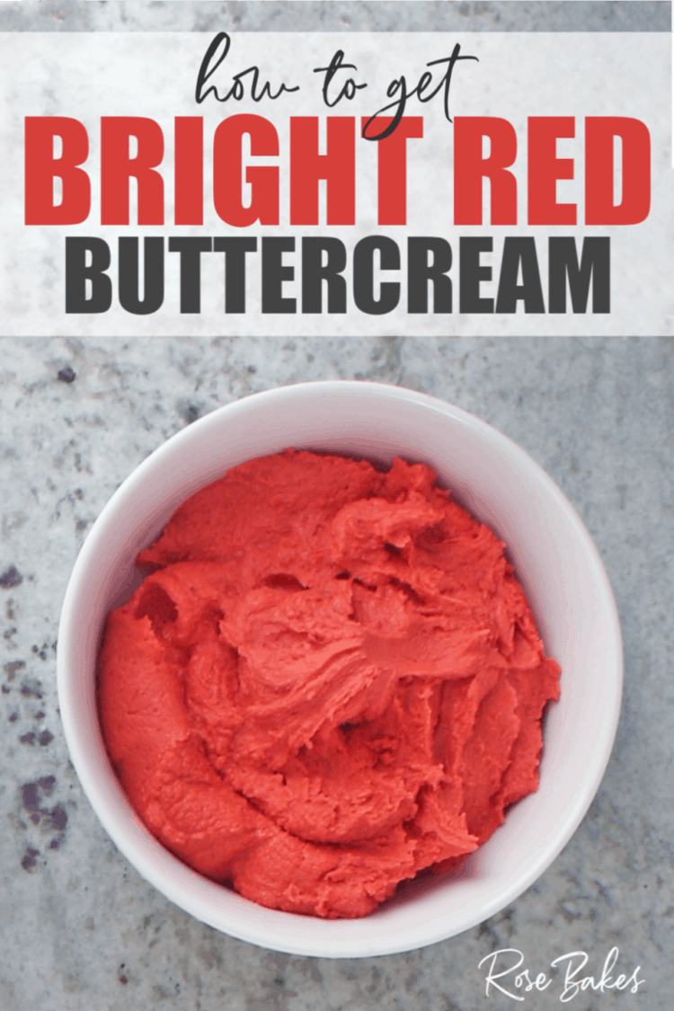 Super Red Buttercream Frosting
