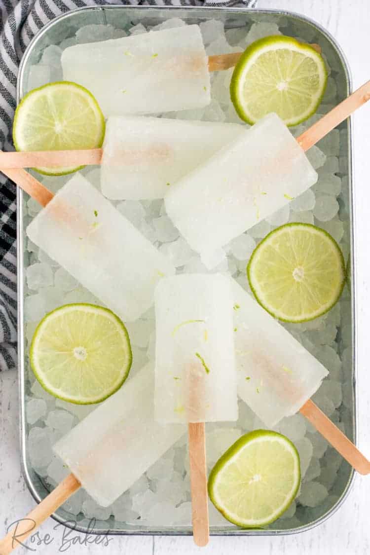 Easy Lime Popsicles