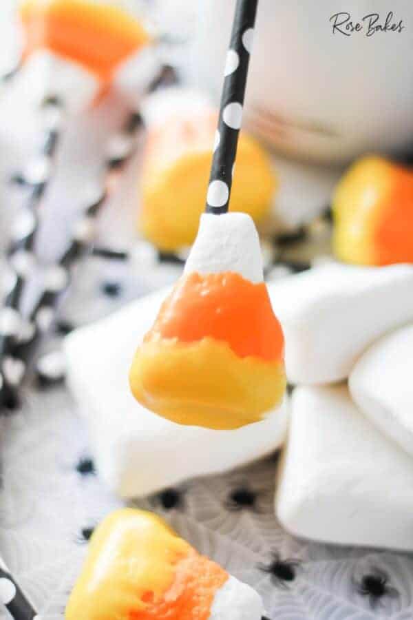 Easy Candy Corn Marshmallows (Perfect for Fall & Halloween)