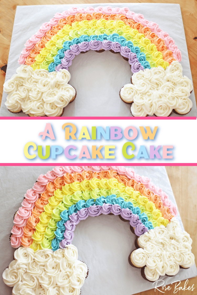 How To Make An Easy Rainbow Cupcake Cake