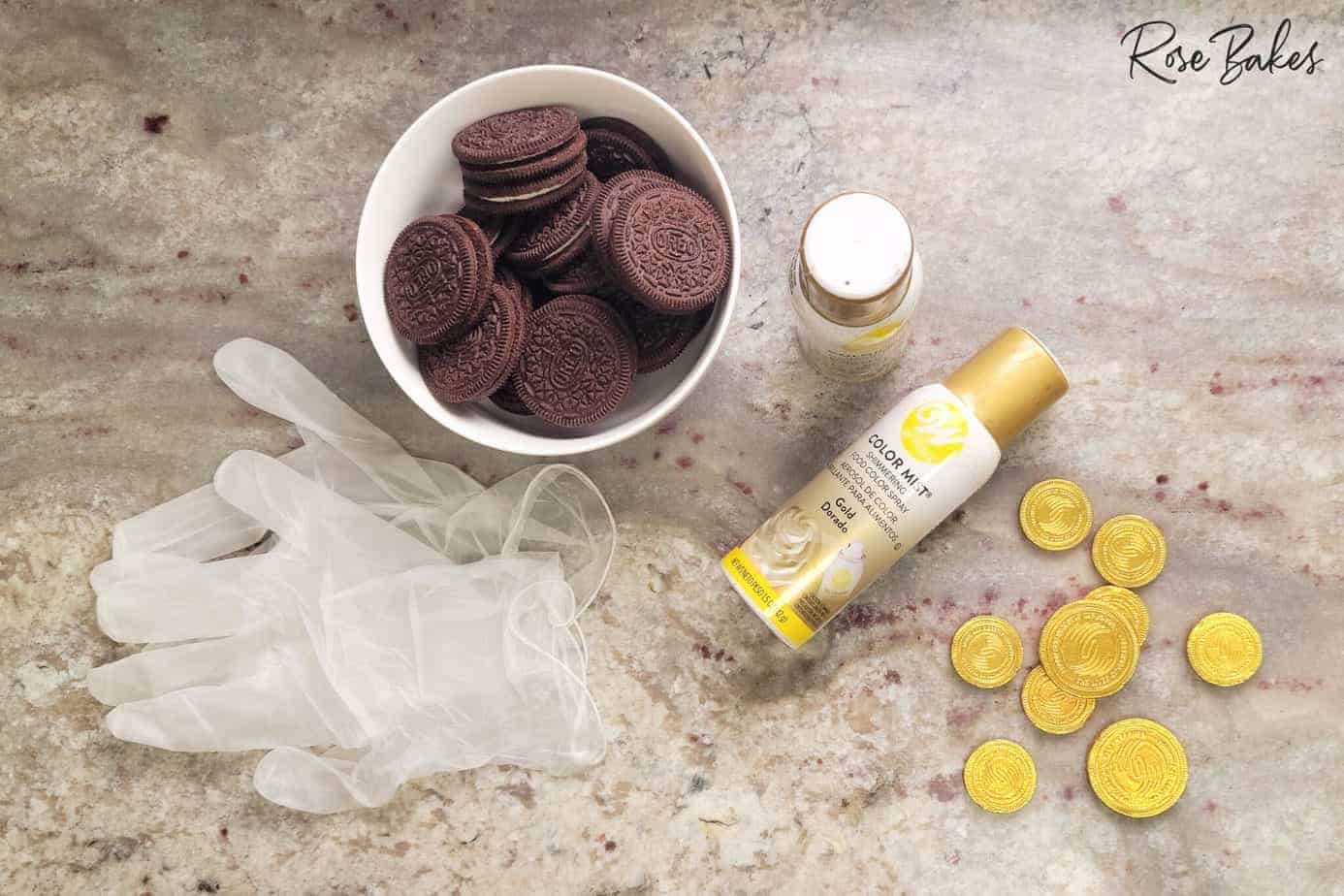 Easy Edible Gold OREOS for St. Patrick's Day (Tutorial & Video)