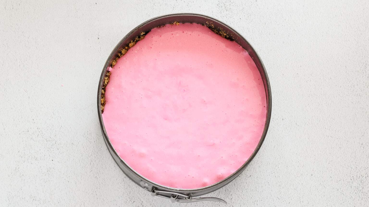 Hot Pink Valentine's Day Cheesecake