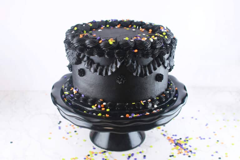 Perfect Halloween Birthday Cake (Black Velvet Cake)
