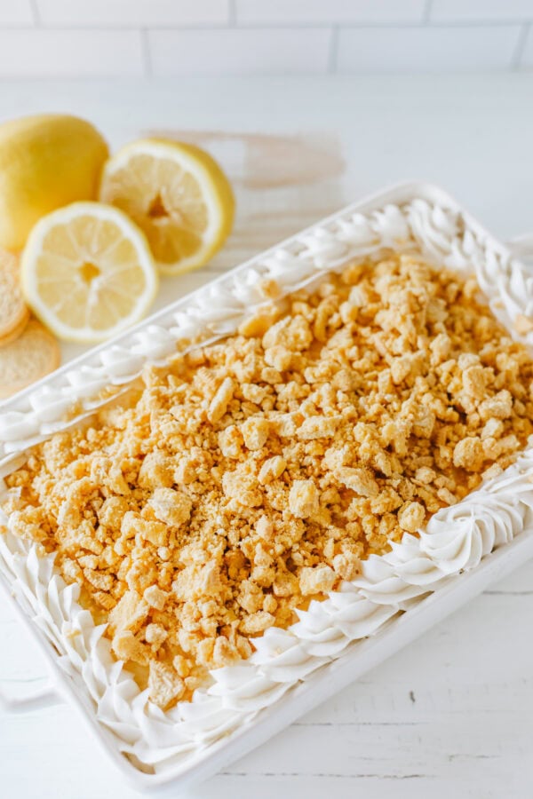 Lemon Lush Dessert (No-Bake Lemon Lasagna with OREOs)