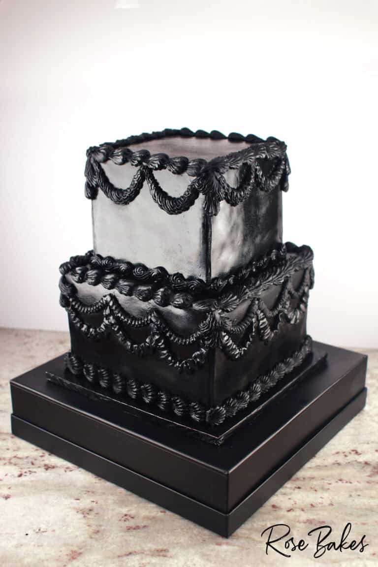 Bold Black Cakes for Every Occasion