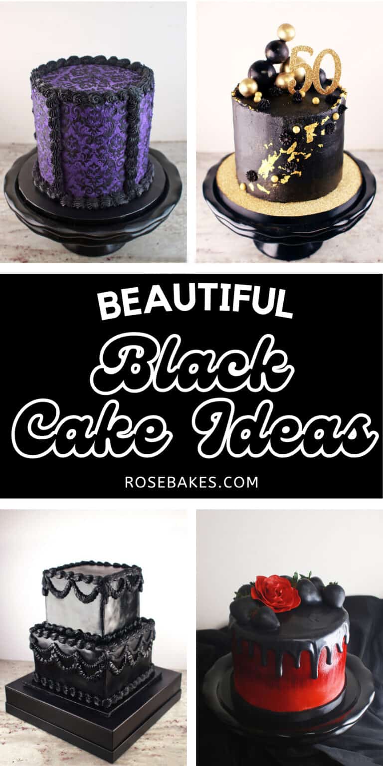 Bold Black Cakes for Every Occasion