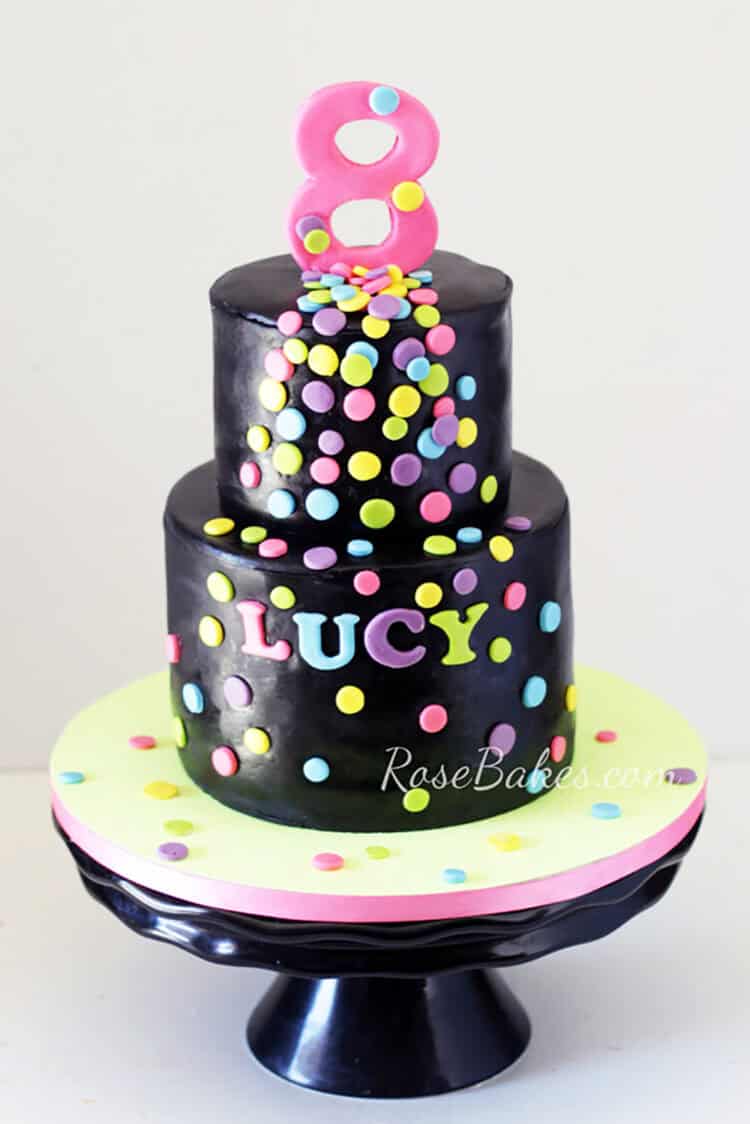 Bold Black Cakes for Every Occasion